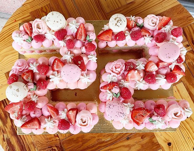 Open Layer Number Cake | 2tarts Bakery